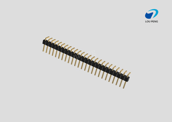 China Pin Header 1x25pin 2.54mm pitch horizontal 90degree supplier