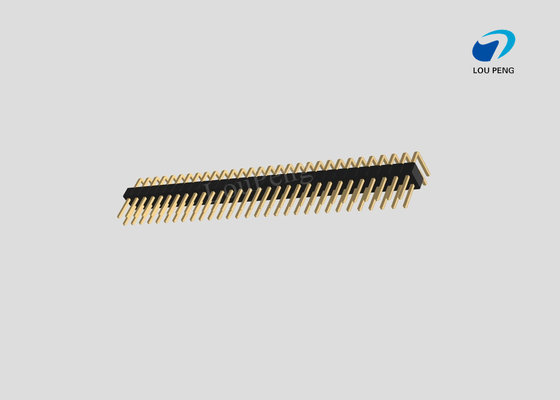 China Pin Header 2x30pin 2.54mm pitch horizontal 90degree supplier