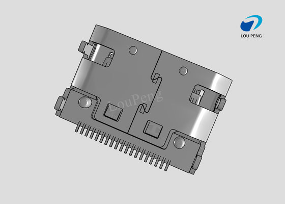 China mini hdmi connector 19pin SMD Gold-Plated supplier