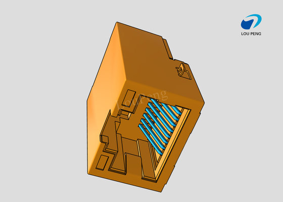 China RJ45 jack 1Gbit CE biCLED supplier