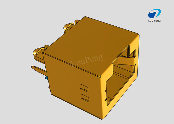 China RJ45 jack cat.5 THT vertical supplier