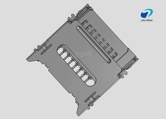 China SD Card Connectors, Secure Digital Compatible Card, 8 Position, Surface Mount, Right Angle supplier