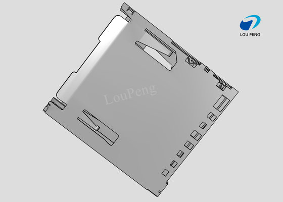 China SD Card Connectors, Secure Digital Compatible Card, 9 Position, Surface Mount, Right Angle supplier