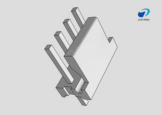 China PCB Mount Header, vertical, Wire-to-Board, 4 Position, 3.96mm Pitch, Tin, Natural Housing Color, Shrouded / Solid supplier