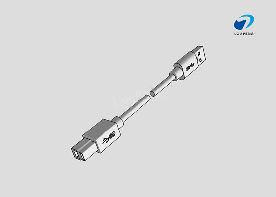 China USB Cable Assemblies, 3.0 V USB 9-Position Plug, Type A to Type B, Double-Ended, Standard, 24 – 28AWG Wire Size, Black supplier