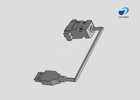 China USB Cable Assemblies, USB 9-Position Plug, AM to D-SUB 9PIN Female, Double-Ended, Standard, 28AWG Wire Size, Black supplier