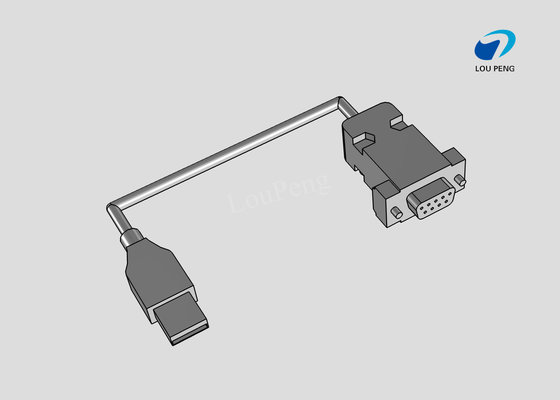 China USB Cable Assemblies, 3.0 USB 9-Position Plug, AM to D-SUB 9PIN Female, Double-Ended, Standard, 28AWG Wire Size, Black supplier