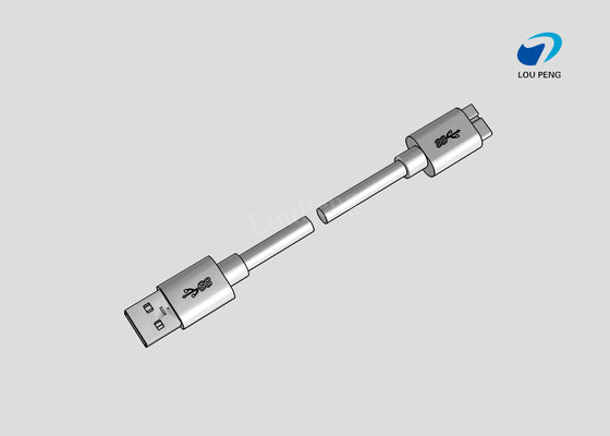 China USB Cable Assemblies, 3.0 USB 9-Position Plug, Type A to Micro B, Double-Ended, Standard, 24 – 28AWG Wire Size, Black supplier