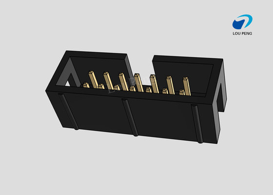 China IDC Header connector, PCB Mount Receptacle, Board-to-Board, 2x7 Position, 1.27mm Pitch, Gold Flash, vertical，DIP supplier