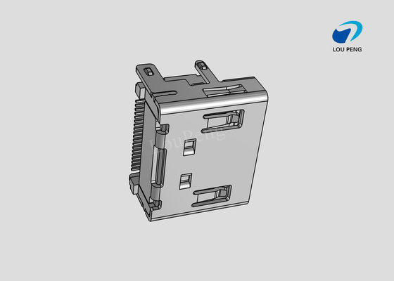 HDMI Connectors, Receptacle, Standard Profile, 1 Port, Top, Right Angle, Surface Mount, Tape supplier