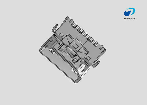 0.50mm Pitch HDMI Connector, Right-Angle Receptacle, 19 Circuits, 30Μ&quot; Gold (Au) Plating supplier