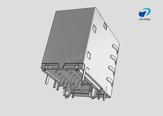 RJ45 Connectors, RJ45 with Integrated Magnetics, Multiple Ports, Port Matrix Configuration 2 x 1, RJ Type Jacks &amp; Plugs supplier