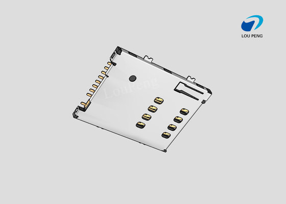 SIM Connectors, SIM Card Connectors, 2FF mini SIM Compatible Card, 8 Position, 2.54mm [.1in] Centerline supplier