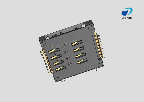 SIM Connectors, SIM Card Connectors, 2FF mini SIM Compatible Card, 8 Position, 2.54mm [.1in] Centerline supplier