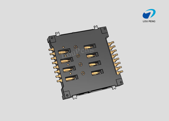 SIM Connectors, SIM Card Connectors, 2FF mini SIM Compatible Card, 8 Position, 2.54mm [.1in] Centerline supplier