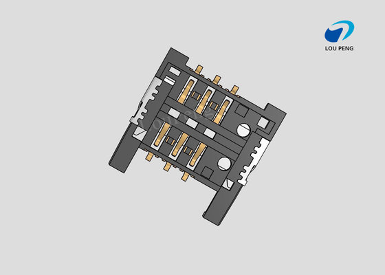 SIM Connectors, SIM Card Connectors, 2FF mini SIM Compatible Card, 6 Position, 2.54mm [.1in] Centerline,SMT supplier