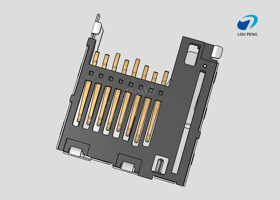 Micro SD Card Connectors, Secure Digital Compatible Card, 8 Position, Surface Mount, Right Angle supplier