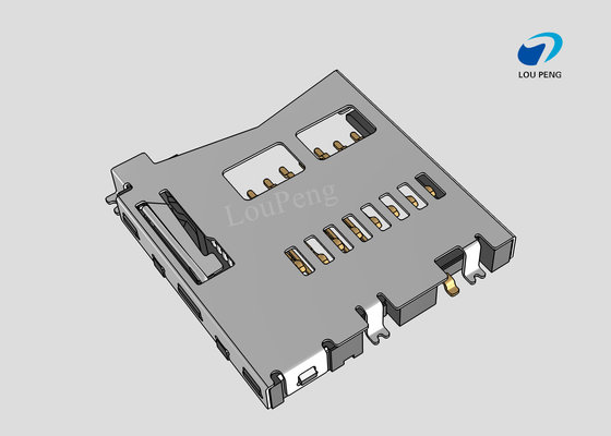 Micro SD Card Connectors, Secure Digital Compatible Card, 8 Position, Surface Mount, Right Angle supplier