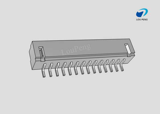 PCB Mount Header, Right Angle, Wire-to-Board, 14 Position, 2.0mm Pitch, Tin, Natural Housing Color, Shrouded / Solid,SMT supplier