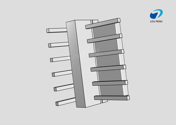 PCB Mount Header, Right Angle, Wire-to-Board, 6 Position, 3.96mm Pitch, Tin, Natural Housing Color, Shrouded / Solid supplier