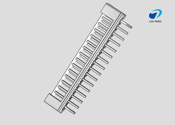 PCB Mount Header, vertical, Wire-to-Board, 16 Position, 2.54mm Pitch, Tin, Natural Housing Color, Shrouded / Solid supplier