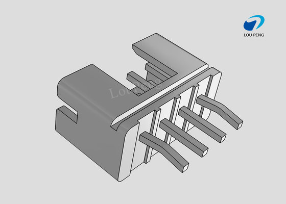 PCB Mount Header, vertical, Wire-to-Board, 4 Position, 2.54mm Pitch, Tin, Natural Housing Color, Shrouded / Solid supplier