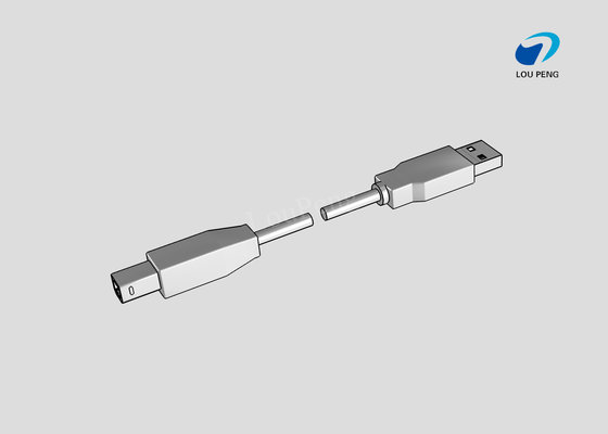 USB Cable Assemblies, USB 4-Position Plug, Type A to Type B, Double-Ended, Standard, 28AWG Wire Size, Black supplier