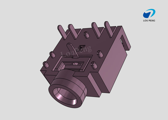 DC Jack Connectors, Cable-to-Board, 5 Position, Phone Jack, Right Angle, Printed Circuit Board, DIP supplier