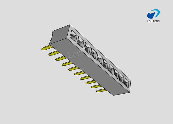 Female header, PCB Mount Receptacle, Vertical, Board-to-Board, 10 Position, 2.0mm Pitch, single row, Gold Flash, DIP supplier