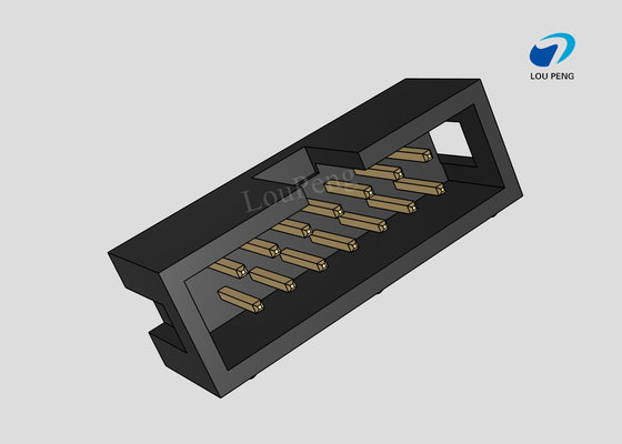 IDC Header connector, PCB Mount Receptacle, Board-to-Board, 2x7 Position, 1.27mm Pitch, Gold Flash, vertical，DIP supplier