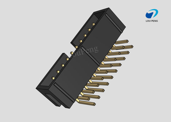 IDC Header connector, PCB Mount Receptacle, Board-to-Board, 2x10 Position, 1.27mm Pitch, Gold Flash, Right angle，DIP supplier