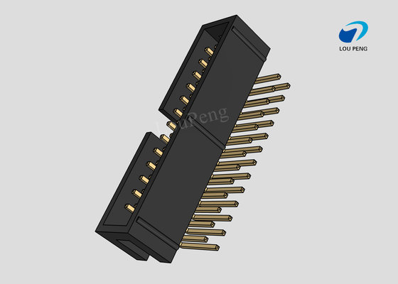 IDC Header connector, PCB Mount Receptacle, Board-to-Board, 2x13 Position, 1.27mm Pitch, Gold Flash, Right angle，DIP supplier