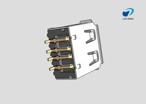 USB connector 2.0 4PIN AF SMT BOTH SIDES FIXED PIN IS STRAIGHT FOOT supplier