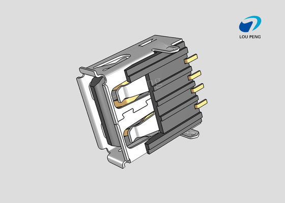 USB connector 2.0 4PIN AF SMT BOTH SIDES FIXED PIN IS STRAIGHT FOOT supplier