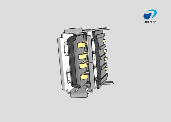 USB connector 2.0 4PIN AF SMT BOTH SIDES FIXED PIN IS STRAIGHT FOOT supplier