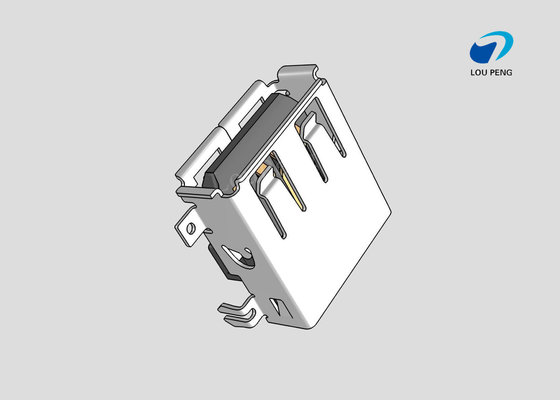 USB connector 2.0 4PIN AF 90 °  BOTH SIDES FIXED PIN IS STRAIGHT AND SMD FOOT supplier