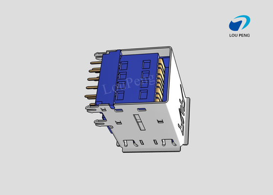 3.0MM USB A TYPE 18PIN FEMALE 90 °  DOUBLE DECK Gold-Plated supplier