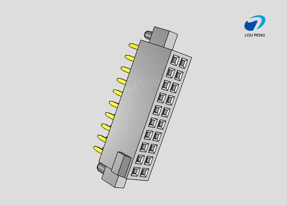 FEMALE HEADER PH1.27*1.27MM 2x10PIN DOUBLE ROW 180° SIDE PILLAR BLACK supplier