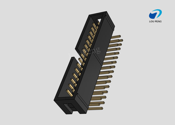 Box Header, IDC Header connector, Board-to-Board, 2x15Pin, 1.27mm Pitch, Gold Flash, Right angle, 90° supplier